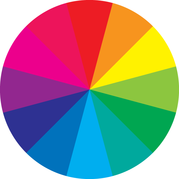 Dividing A Colour Wheel - 12 Segment Colour Wheel - (620x620) Png ...