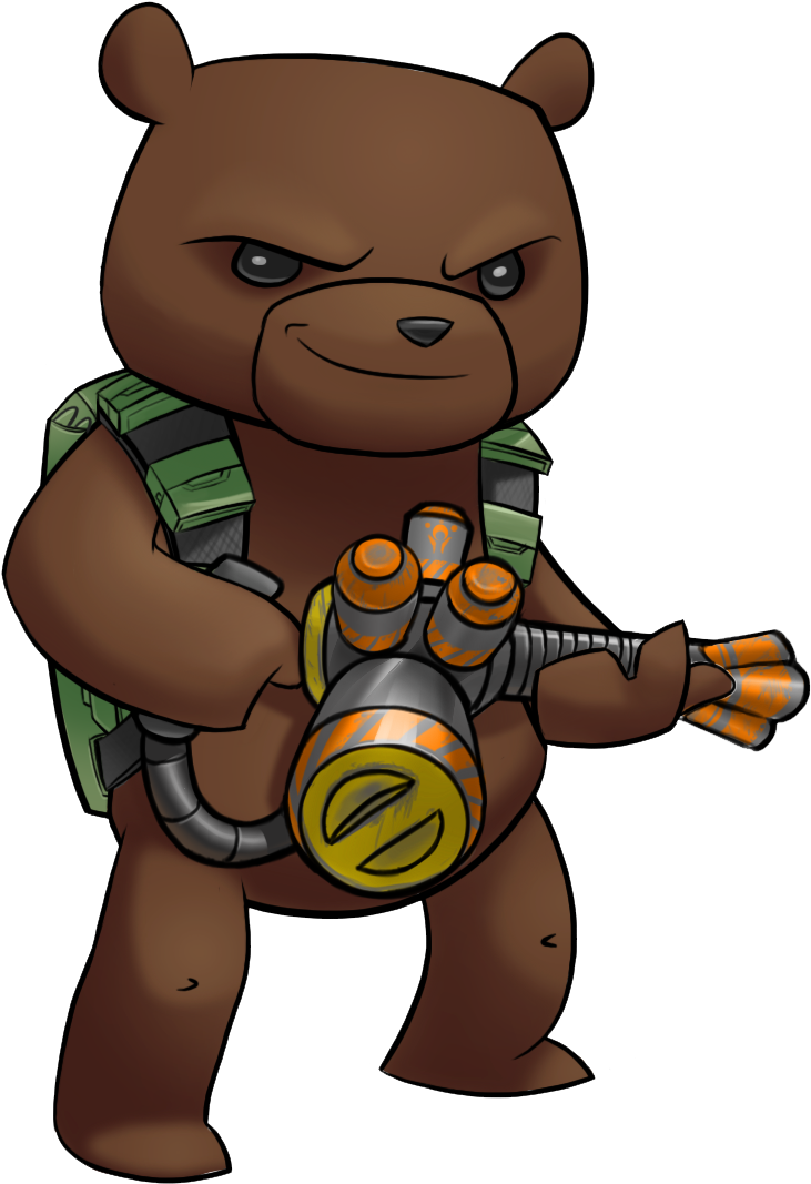 Battle Bears Gold Soldier - (737x1073) Png Clipart Download