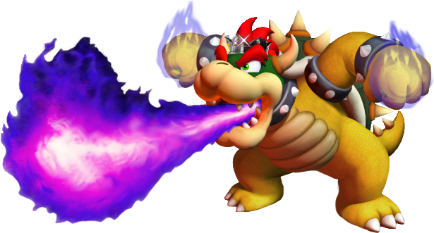 Nsmbs Bowser - Bowser Png Fire - (640x335) Png Clipart Download