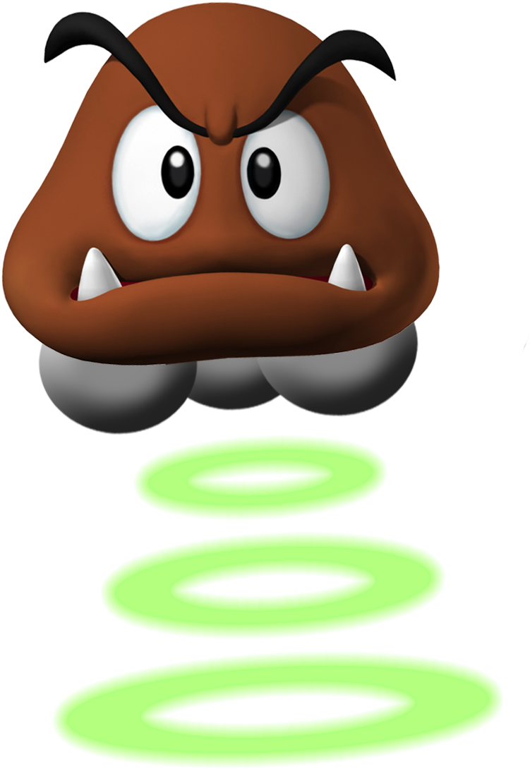 Ufoomba - Mario Goomba - (839x1209) Png Clipart Download