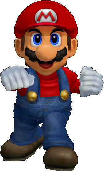 Ssbm Mario Render By Connorrentz - Super Smash Bros Melee Mario - (339x558) Png Clipart Download