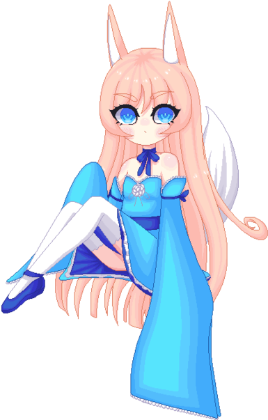 Large Pixel Art By Autumnique - Cartoon - (400x615) Png Clipart Download