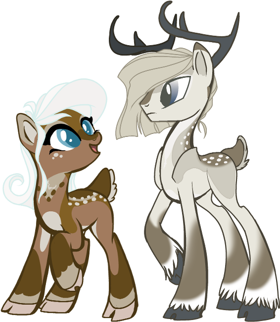 Saldemonium's Deer Ponys By - My Little Pony Deer Base - (714x670) Png ...
