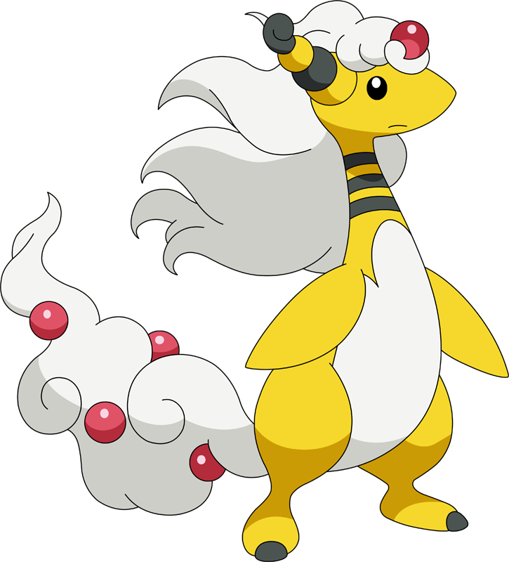 Amphi - Pokemon Ampharos Mega Evolution - (725x800) Png Clipart Download
