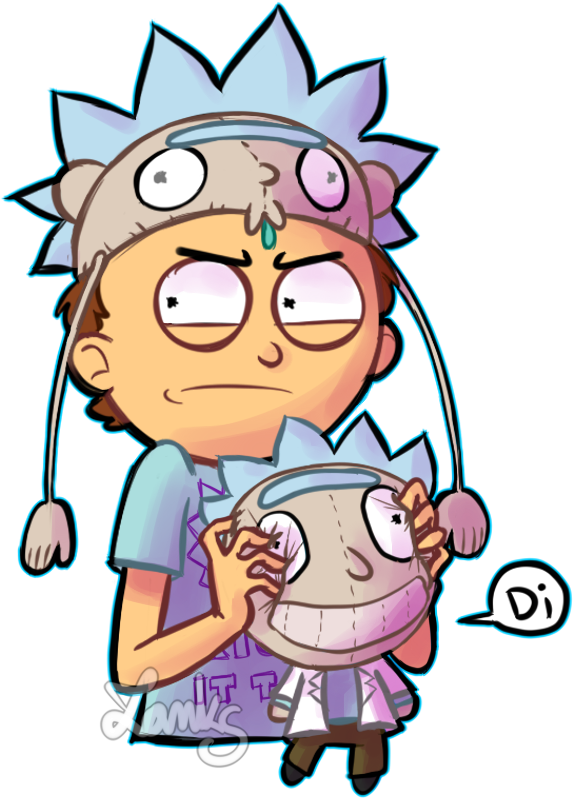 Super Rick Fan Morty By Zankyboy - Cartoon - (655x875) Png Clipart Download