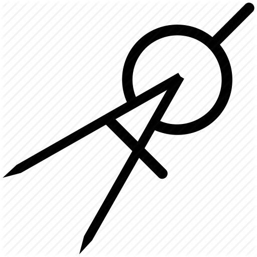 Drawn Compass Geometry - Compass Drawing Tool Png - (512x512) Png ...