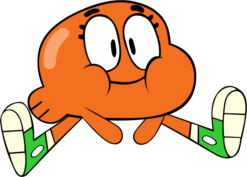 Darwin Sitting Pose By Megarainbowdash2000 - Gumball And Darwin Sitting ...