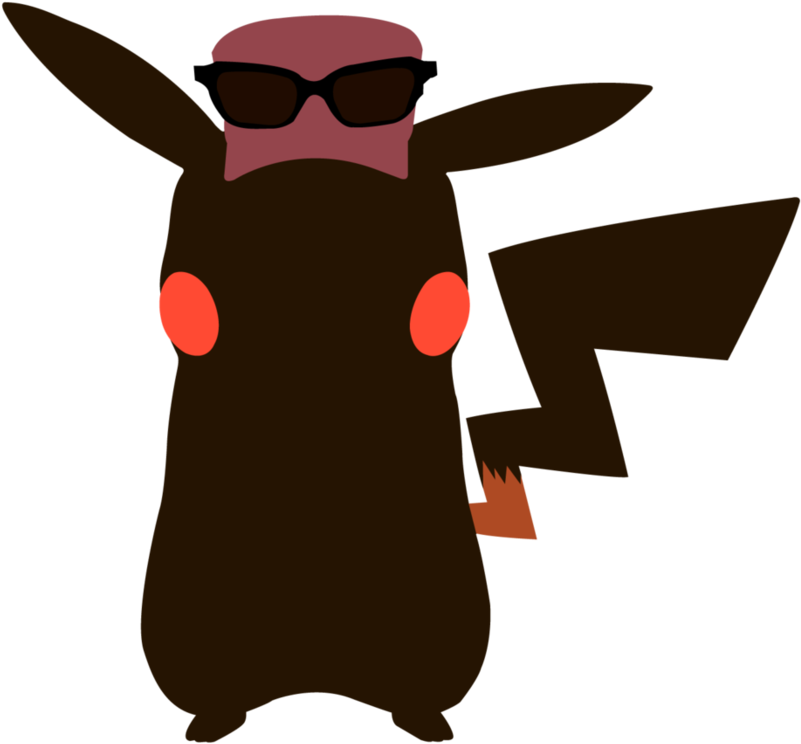Pikachu, Calem Hat - Cartoon - (894x894) Png Clipart Download