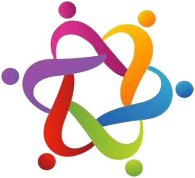 Helping Hand Logo Vector - (399x364) Png Clipart Download