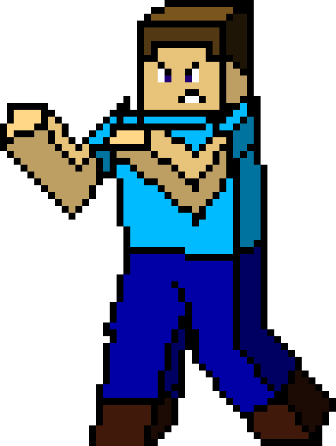 Minecraft Steve Pixel Art By Abdullahaswad - Minecraft Steve Pixel Art ...
