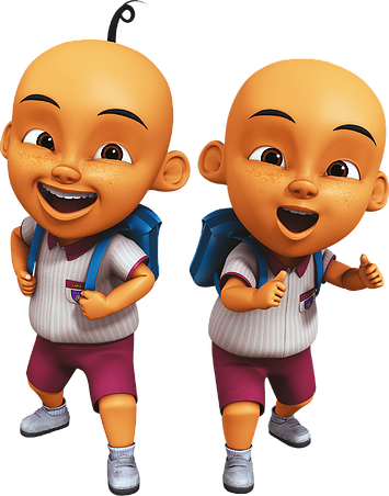 Upin And Ipin School - Full Size PNG Clipart Images Download