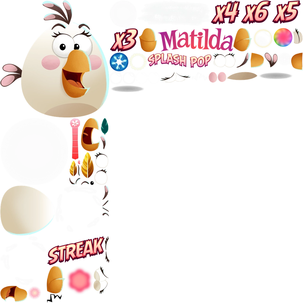 Full Resolution - Matilda Splash Pop Angry Birds - (1024x1024) Png ...