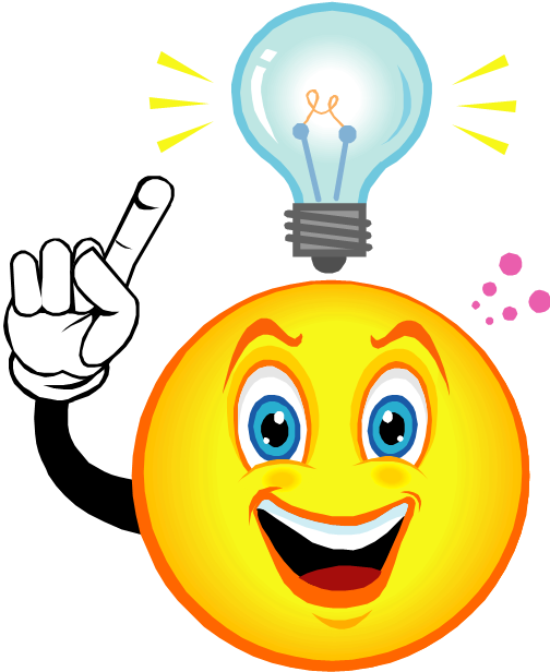 Ah Ha Moment Clipart - Emoji With Light Bulb - (616x616) Png Clipart ...