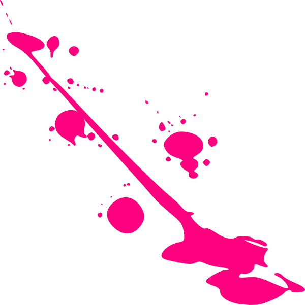 Hot Pink Paint Splatter - (600x601) Png Clipart Download