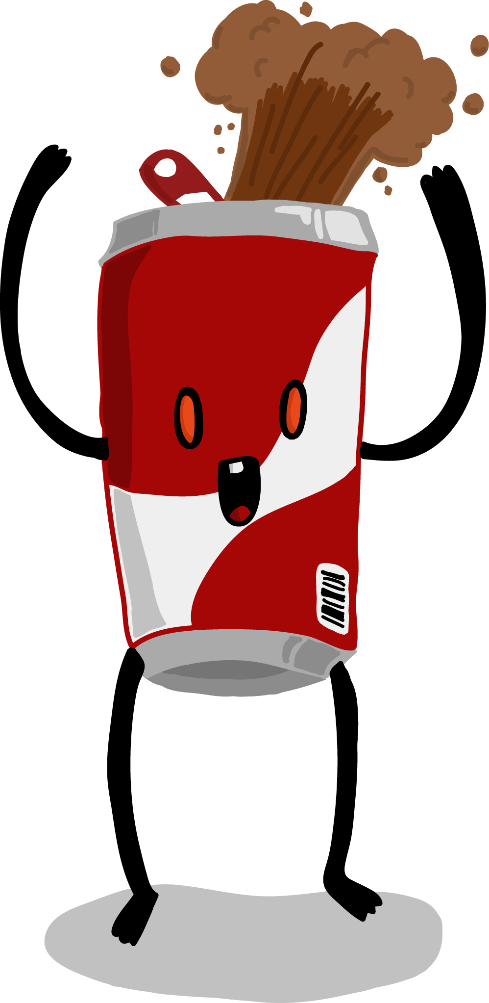 By Rubenborges - Cartoon Coca Cola - (998x2045) Png Clipart Download