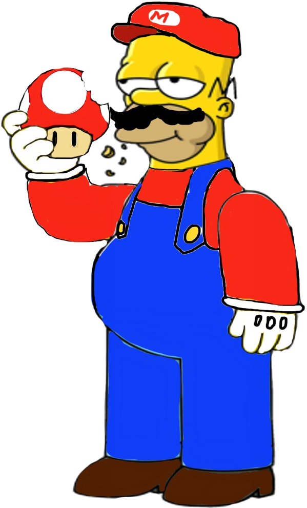 Gallery Of Homer Simpson As Mario By Darthraner With - Bart Simpson ...