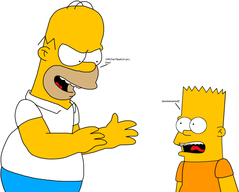 Body Swap Homer And Bart By Marcospower1996 - Body Swap The Simpsons ...