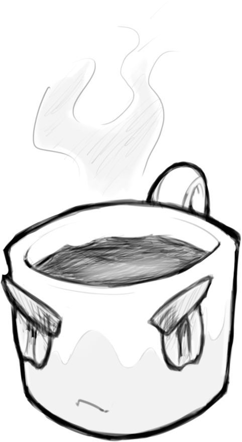Angry Coffee Cup By Odrawing - Angry Coffee Cup By Odrawing - (600x908 ...