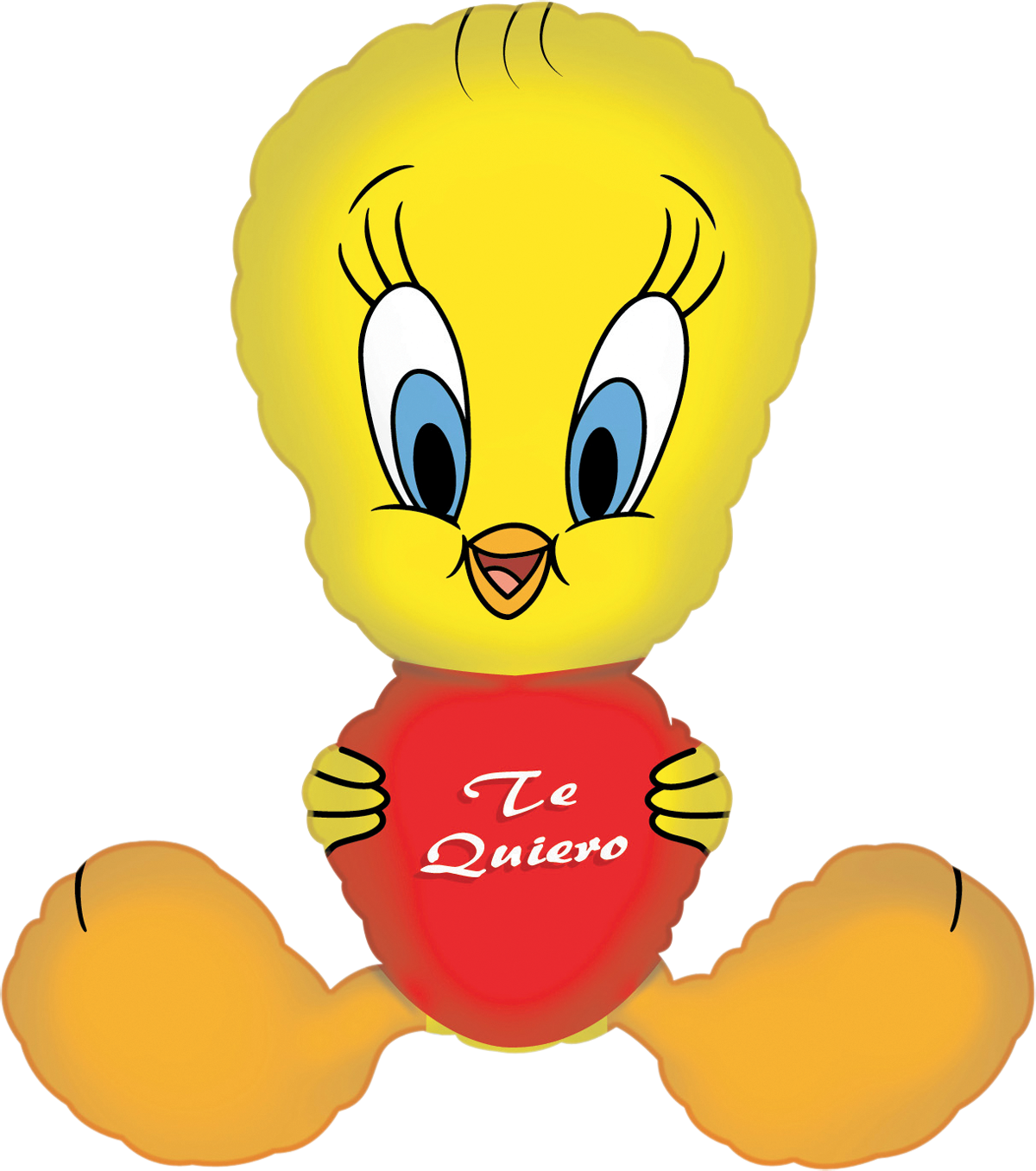 Piolin Sentado Con Corazon Mini Shape - Piolin Con Corazon - (1200x1356 ...