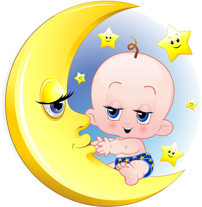 Infant Child Moon Cartoon - Baby In A Moon Cartoon - (789x795) Png ...