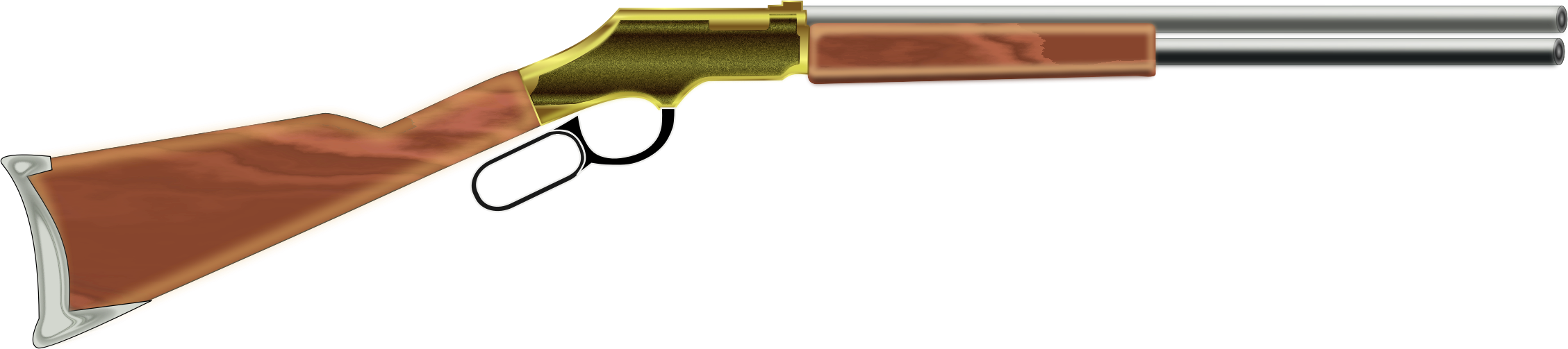 Clipart - Shotgun Template - (2257x503) Png Clipart Download