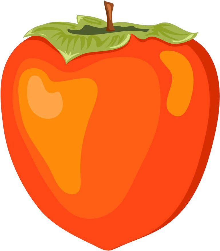 Persimmon Drawing Clip Art - Persimmon Drawing Clip Art - (901x1000 ...