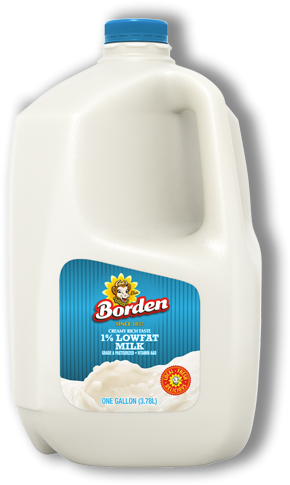 1 Percent Low Fat Milk - 1 Percent Milk - (380x500) Png Clipart Download