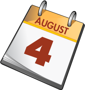 Click Me For August 4th Events - August 4 Png - (400x400) Png Clipart ...