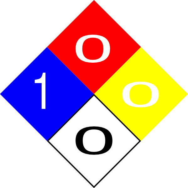 Sodium Hydroxide Safety Diamond - Full Size PNG Clipart Images Download
