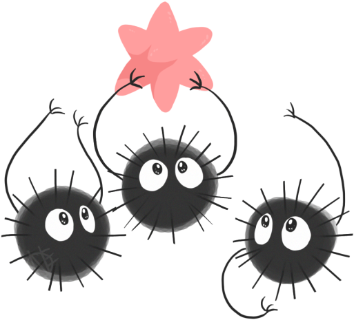 Susuwatari Dust Bunny Studio Ghibli Catbus Soot - Susuwatari Dust Bunny ...