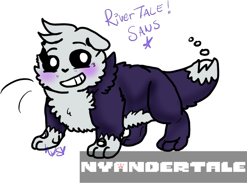 Rivertale Sans By Bowtie-ninja - Cartoon - (900x800) Png Clipart Download