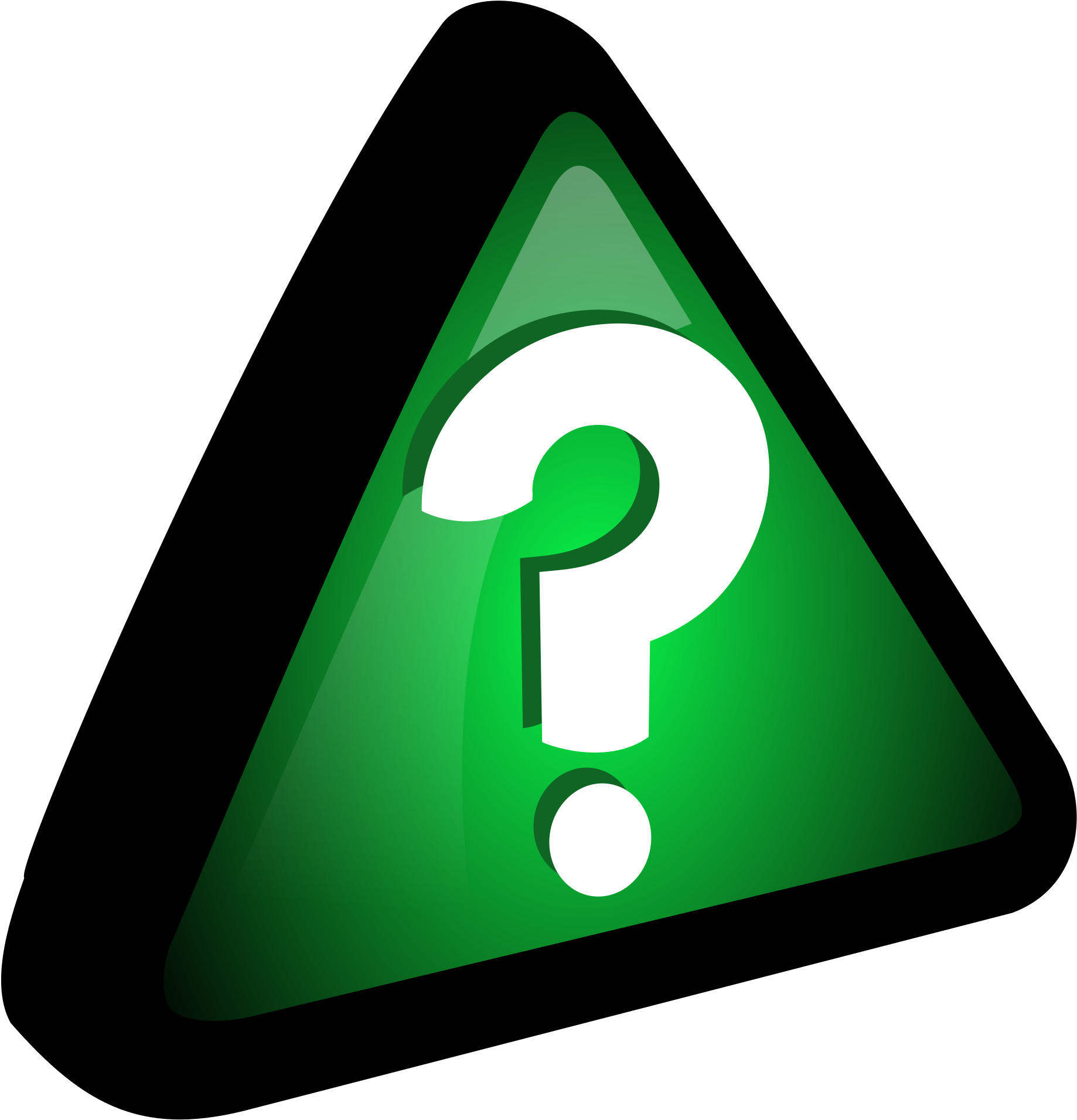 Triangle Clipart Green - Any Questions So Far - (2400x2496) Png Clipart ...