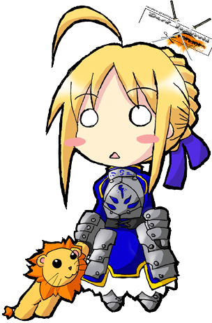 133 Kb - Fate Stay Night Chibi - (304x463) Png Clipart Download