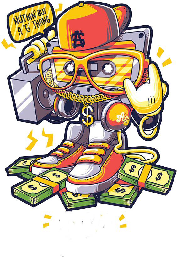 Hip Hop Music Drawing Graffiti Illustration - Hiphop Cartoon Png ...