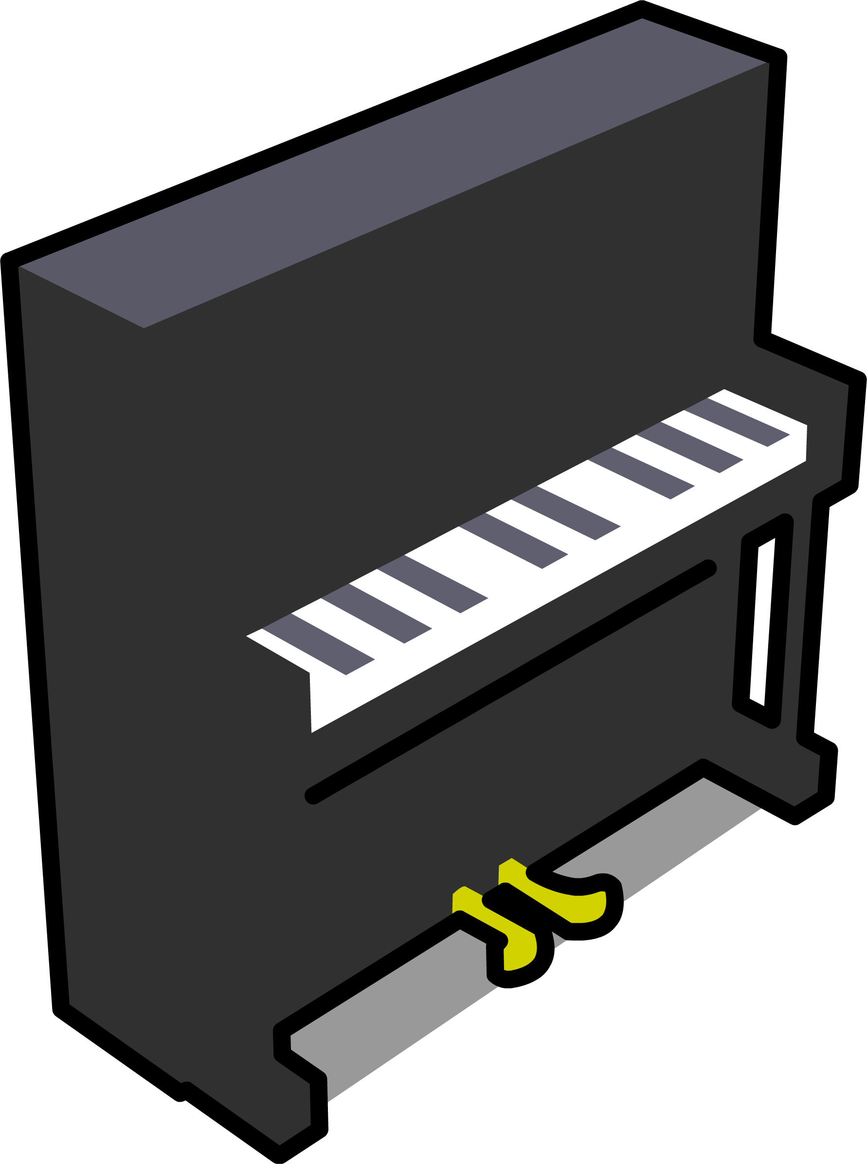Piano Sprite 008 - Piano Sprite 008 - (1782x2392) Png Clipart Download