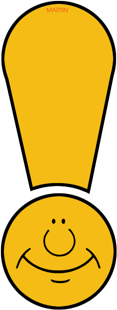 Yellow Exclamation Mark - Smiley - (300x648) Png Clipart Download