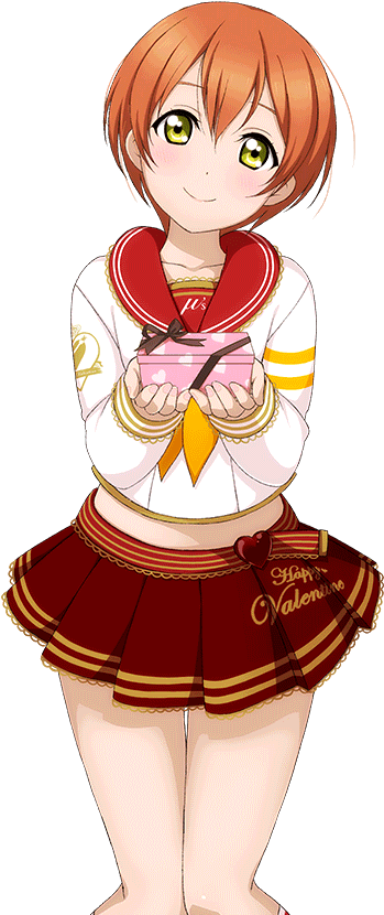 Love Live - Rin Hoshizora Valentines Render - (1024x1024) Png Clipart ...