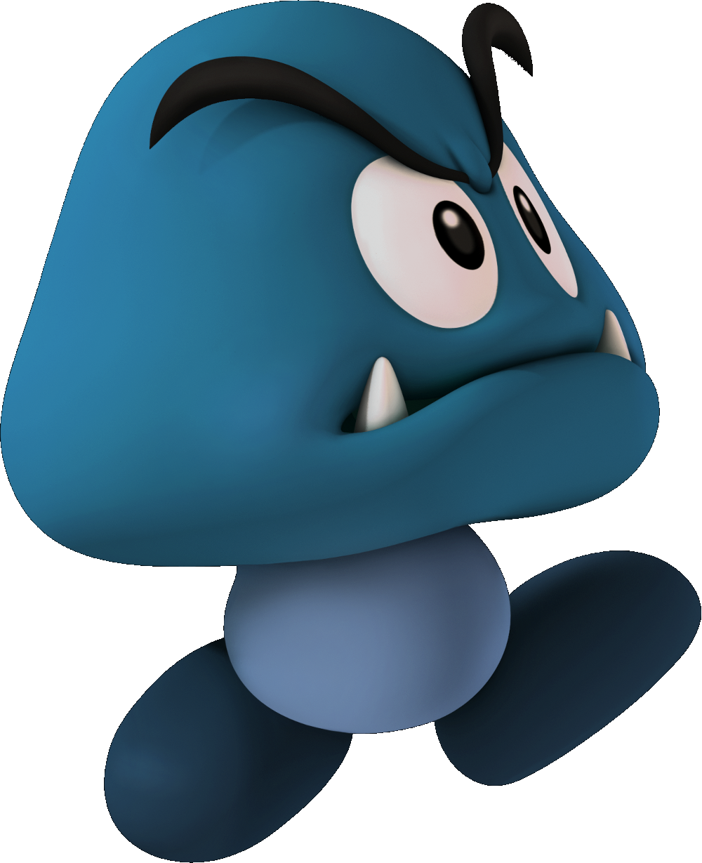 Cave Gooomba - Undead Goomba - (1000x1229) Png Clipart Download