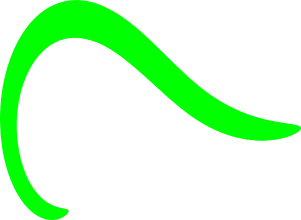 Curve Lines Clipart Green - Full Size PNG Clipart Images Download
