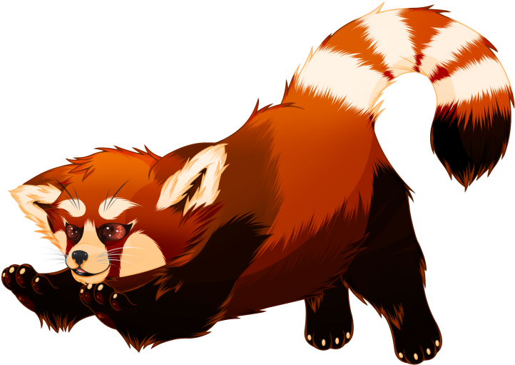 Red Panda By Lostintheflowoftime - Red Panda Cartoon Transparent ...