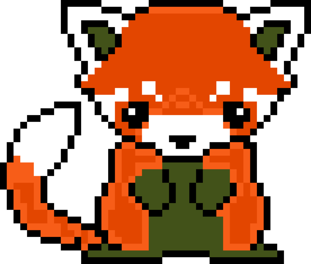 Red Panda Pixelart By Trashbutclassy Red Panda Pixelart - 8 Bit Art ...