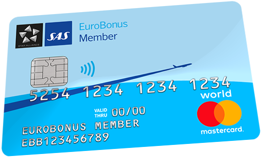 Sas Eurobonus Mastercard Png - (521x314) Png Clipart Download