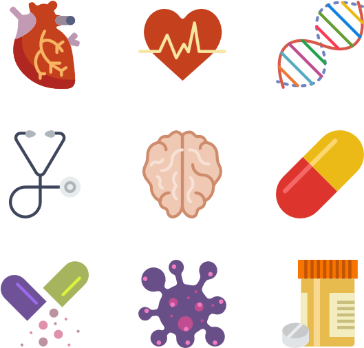 Medicinal Clipart Health Problem - Health Icons Vector - (600x564) Png ...