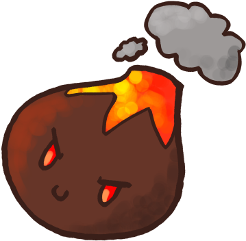 Magma Blob By Megarose - Magma Blob By Megarose - (378x363) Png Clipart ...