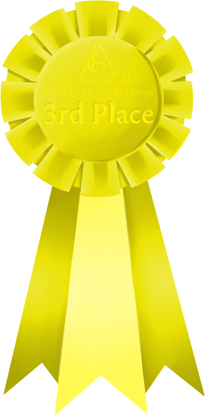 Perfect 3rd Place Ribbon Clip Art Medium Size - Yellow Third Place ...