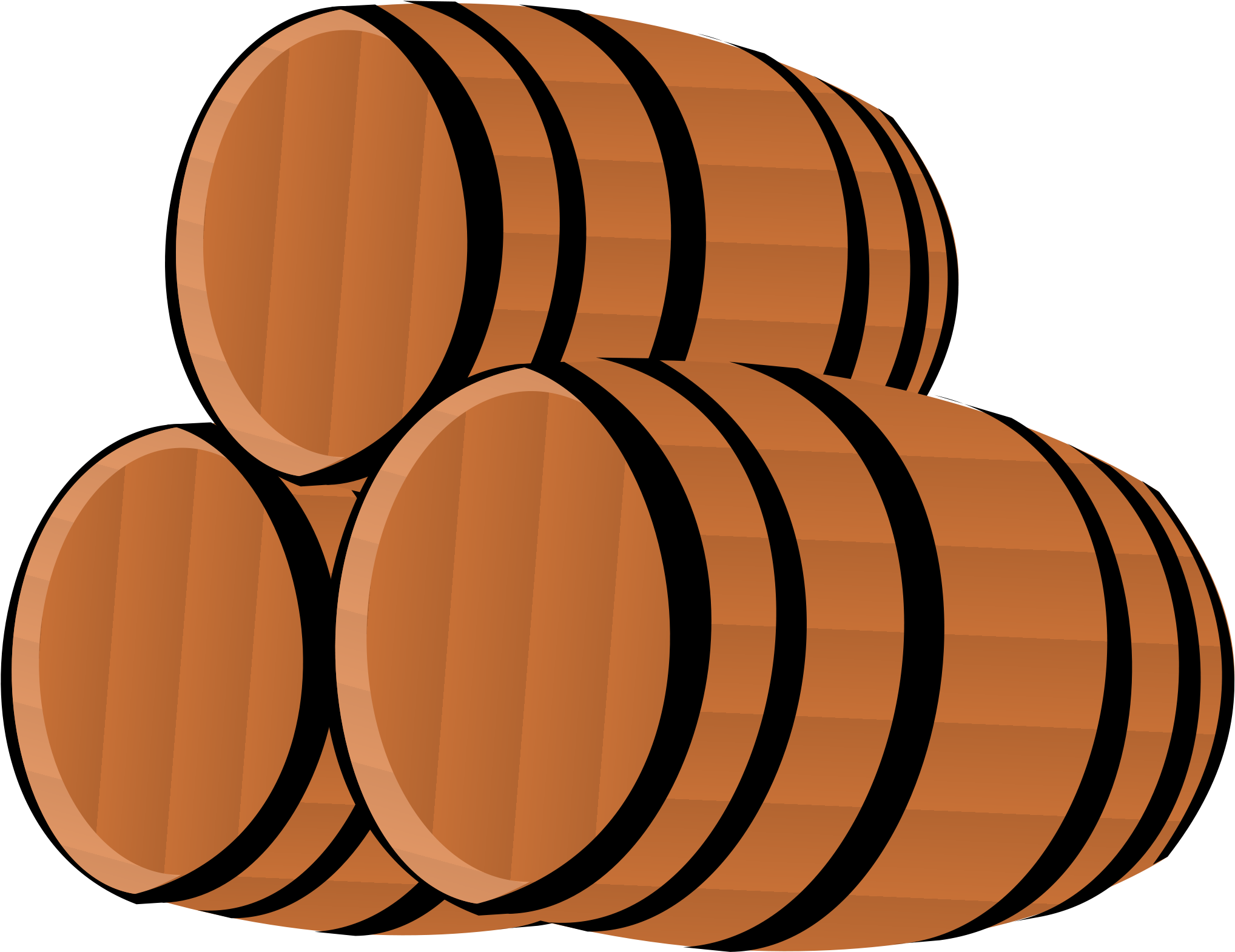 Tea Clipart Barrel - Barrels Clipart - (2400x2057) Png Clipart Download
