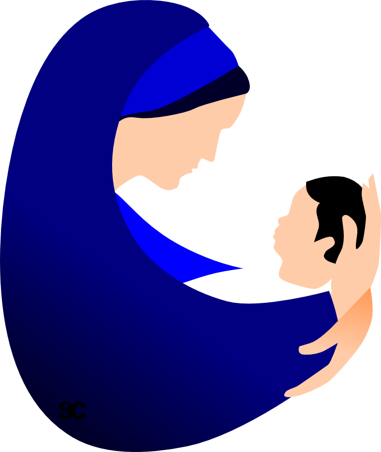Solemnity Of The Nativity Of The Lord - Solemnity Of Mary Clipart ...