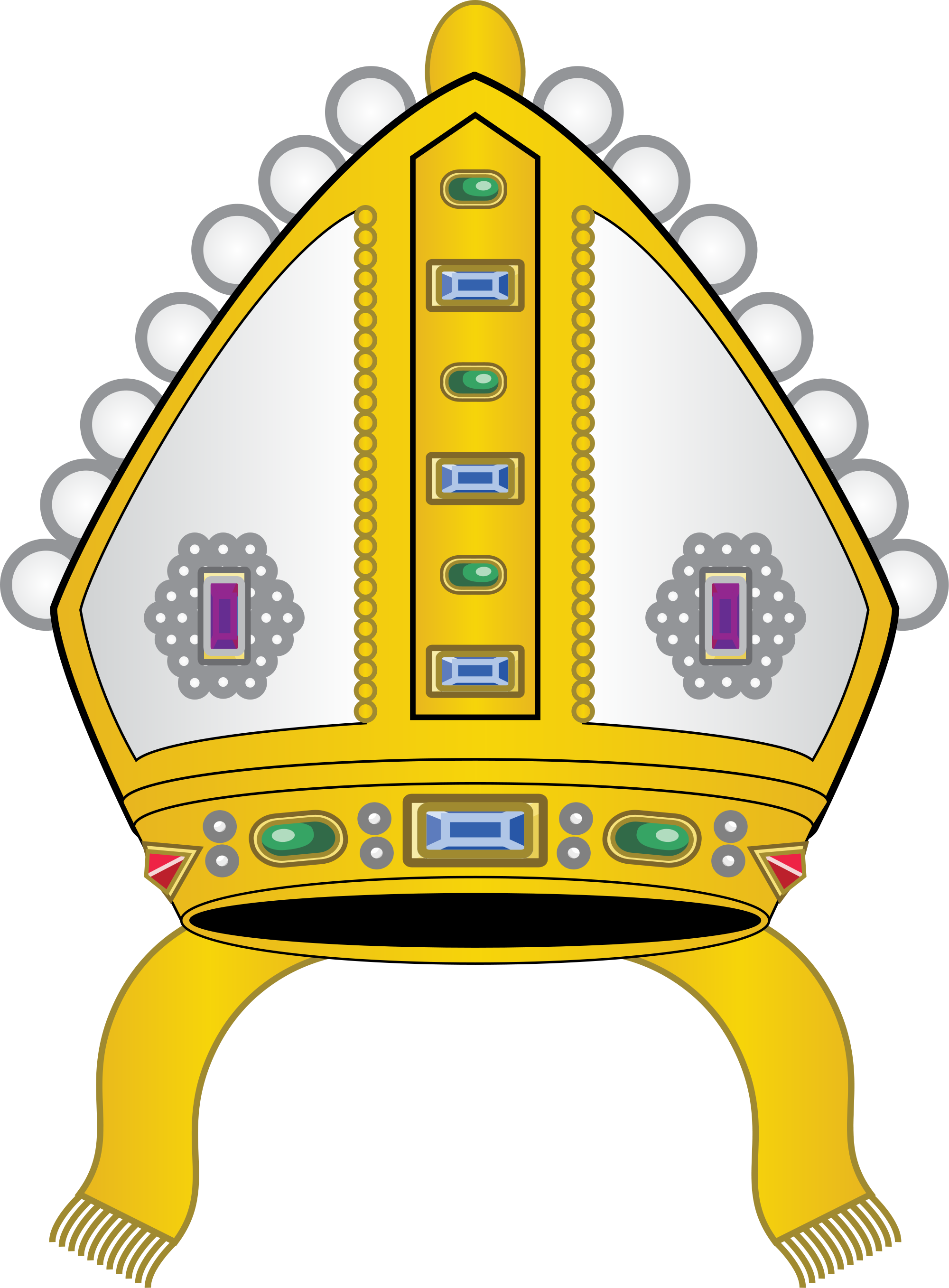 Pope Hat Clip Art - (2000x2714) Png Clipart Download