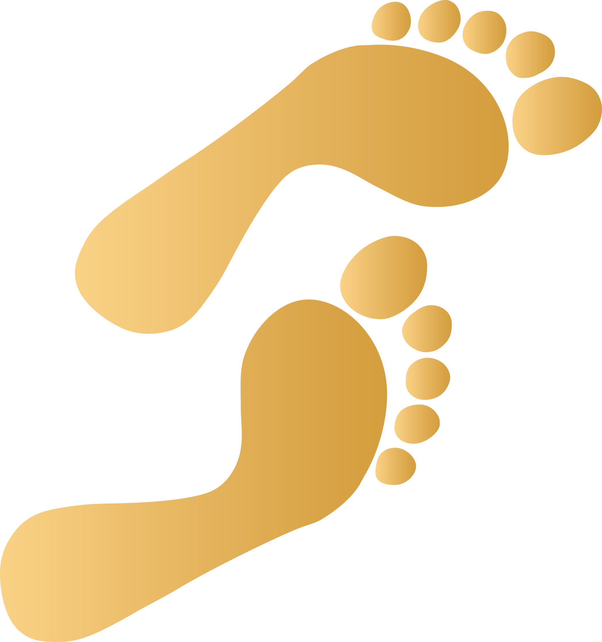 Ages 6-12 Bible Timeline Footprints Graphic - Clipart Footprint Colors ...