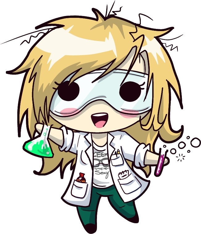 Scientist Picture - Science Chibi - (826x891) Png Clipart Download